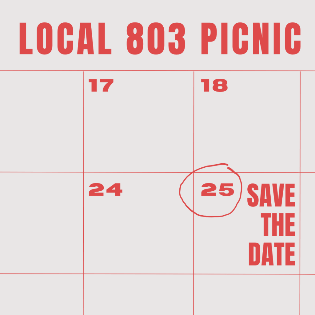 Local 803 Picnic 2026 – UA Local 803